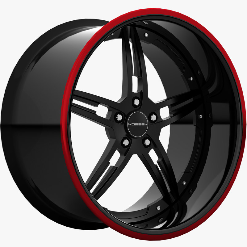 luxury rims vossen forged 3d max