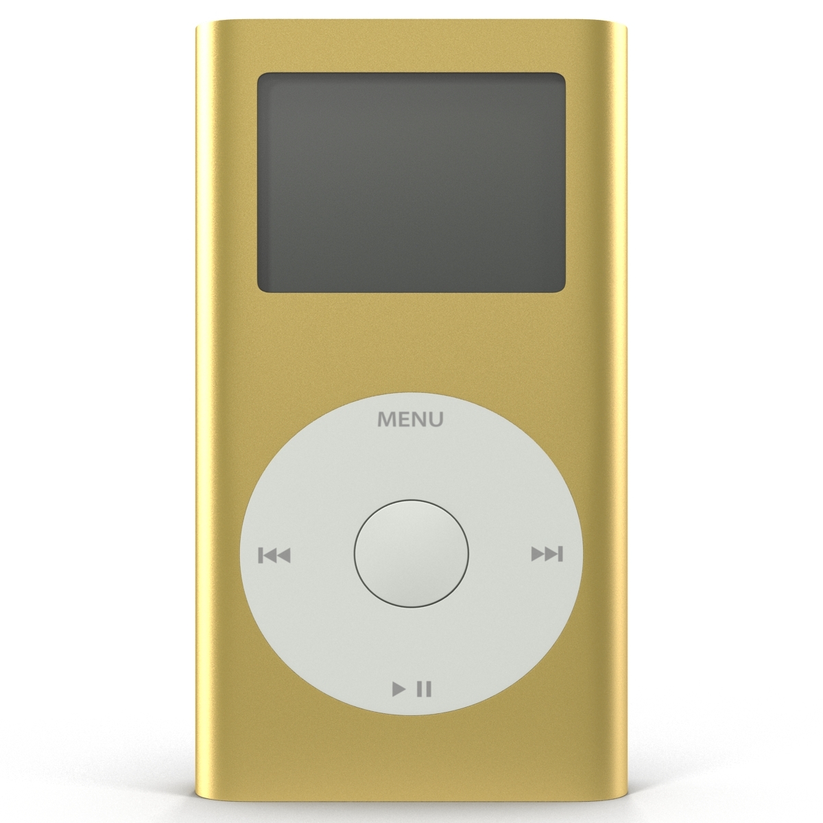 ipod mini gold modeled 3d obj