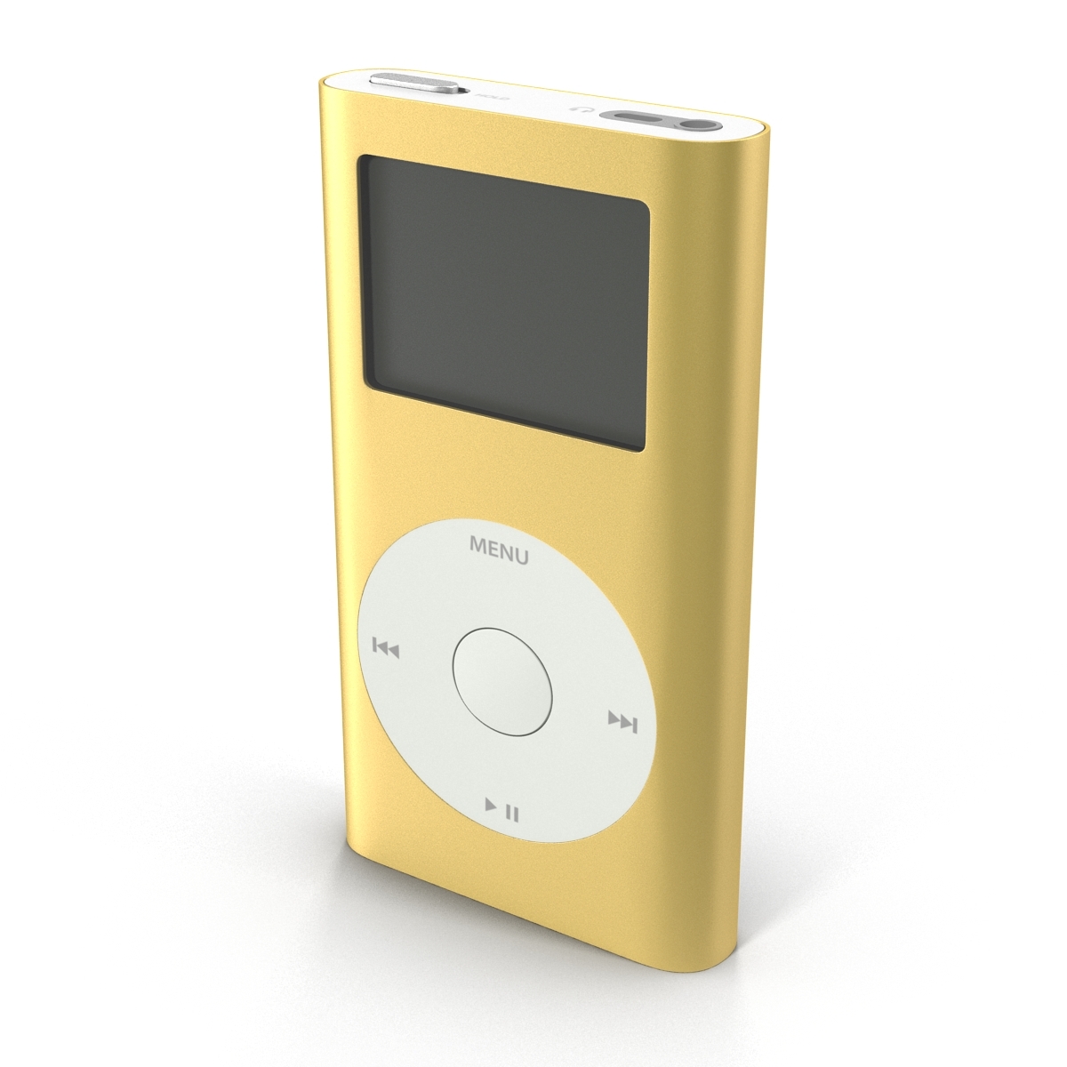 ipod mini gold modeled 3d obj