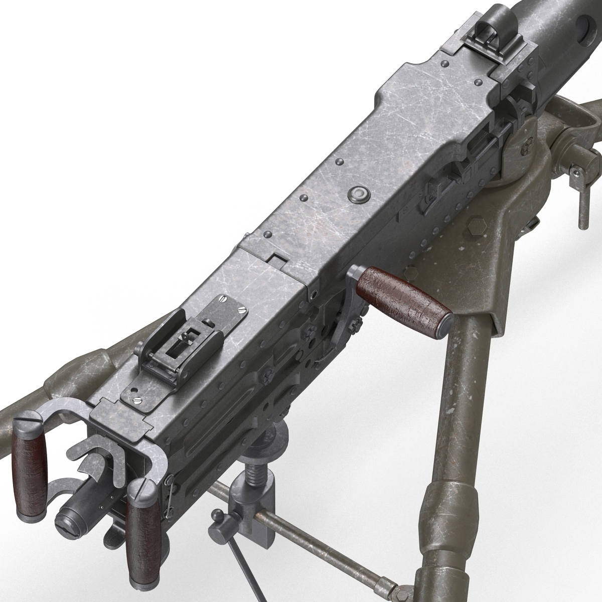 modèle 3D de Mitrailleuse Browning Collection M2 - TurboSquid 946102