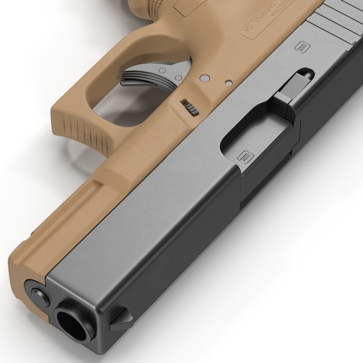 3d model glock pistols