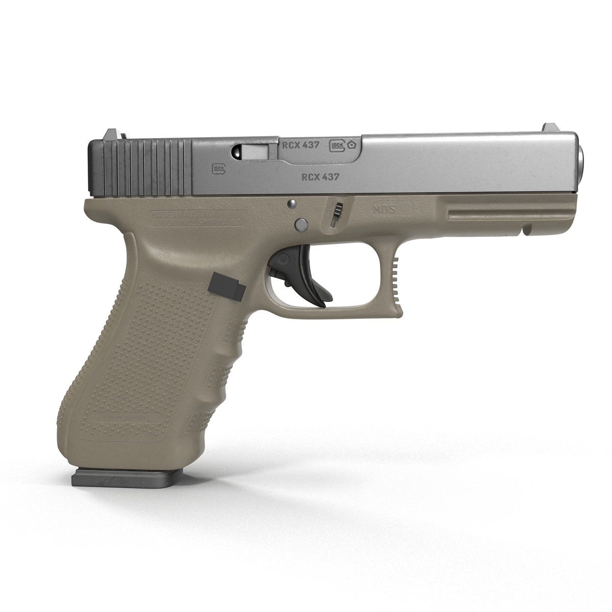 3d model glock pistols
