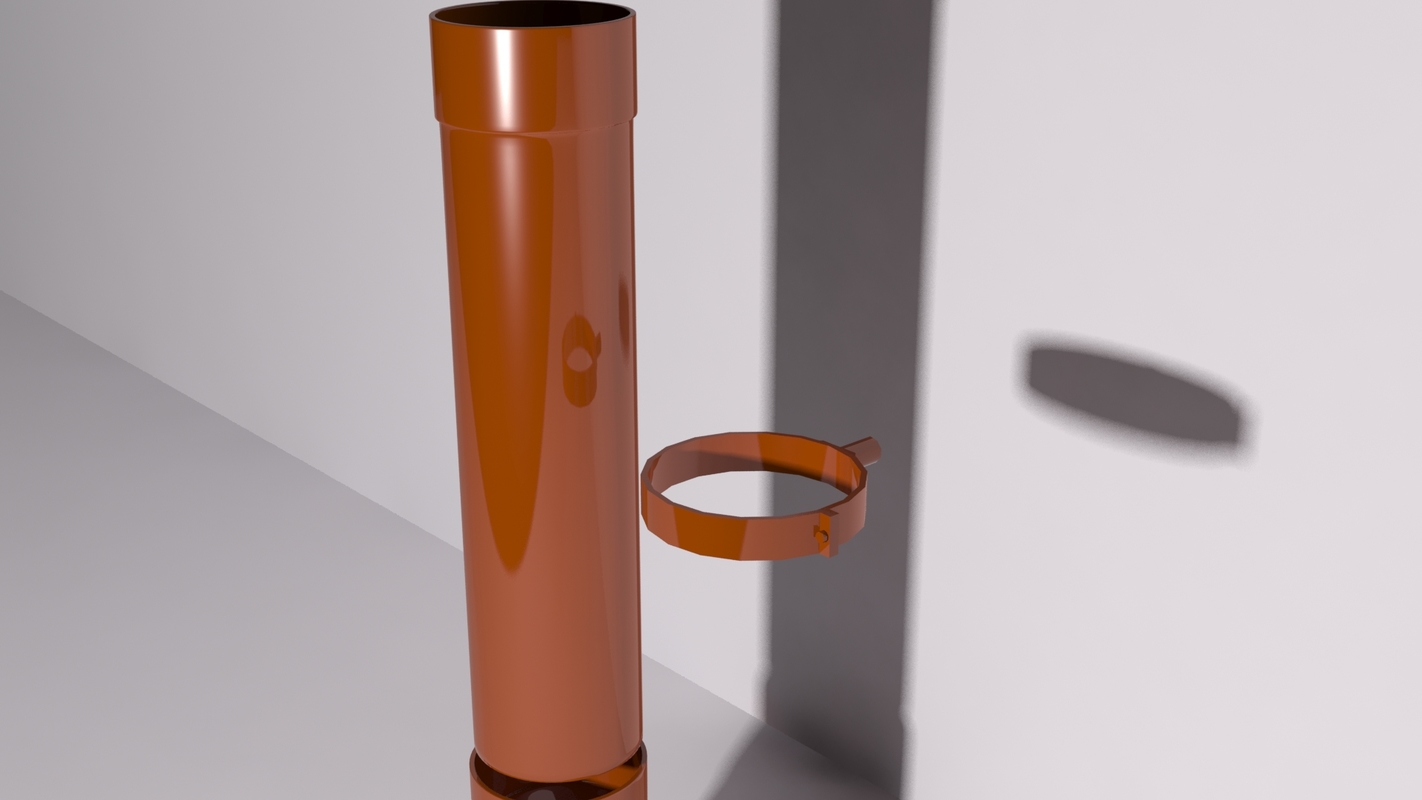 3d model drain pipes