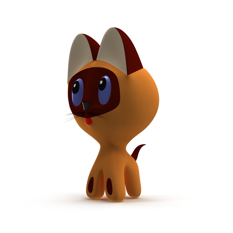 modèle 3D de Chaton de dessin animé Gav - TurboSquid 946138