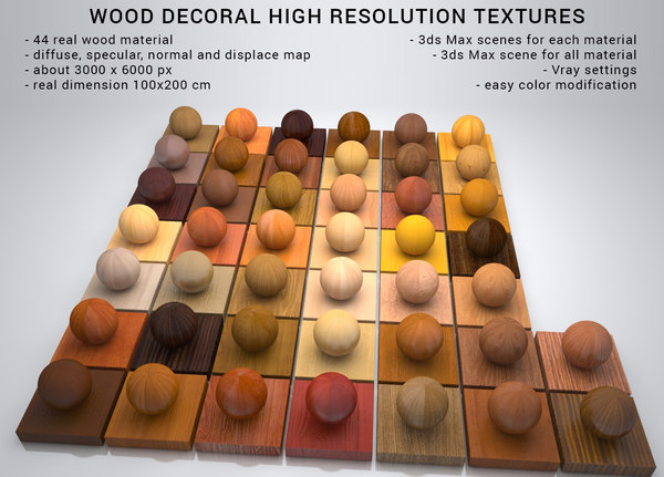 Materials wood decoral textures