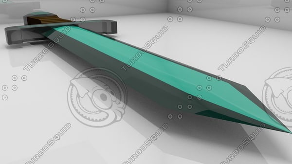 realistic minecraft sword 3d model