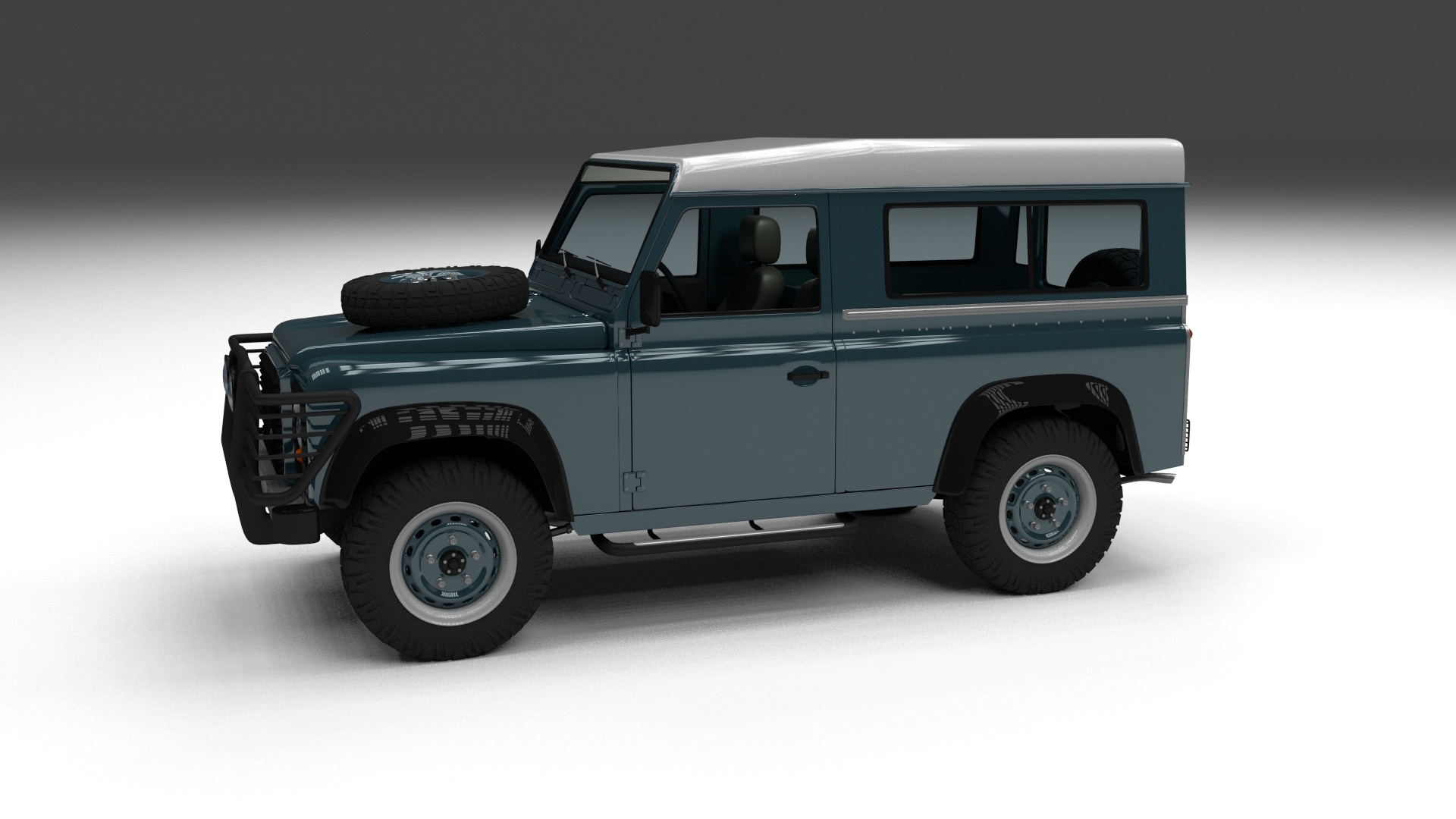 land rover defender 90 3d model