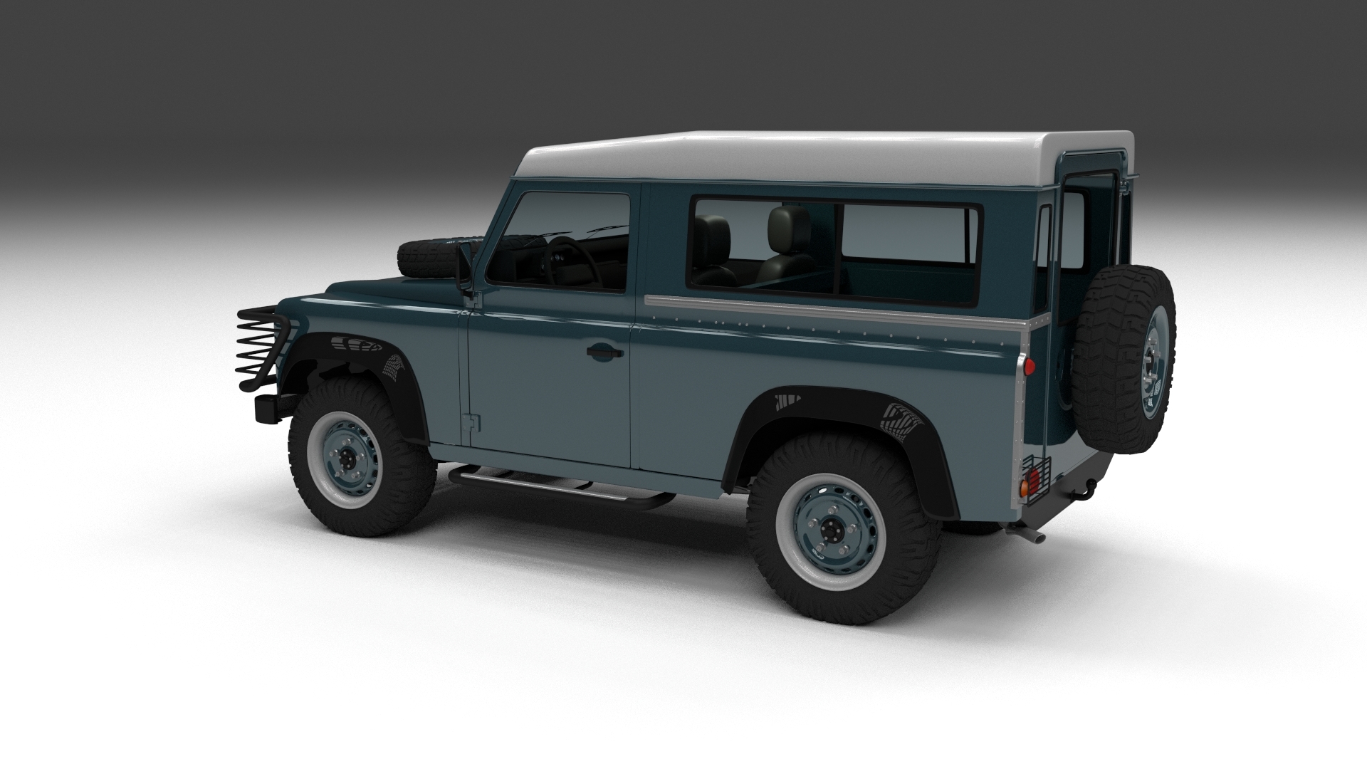 land rover defender 90 3d model