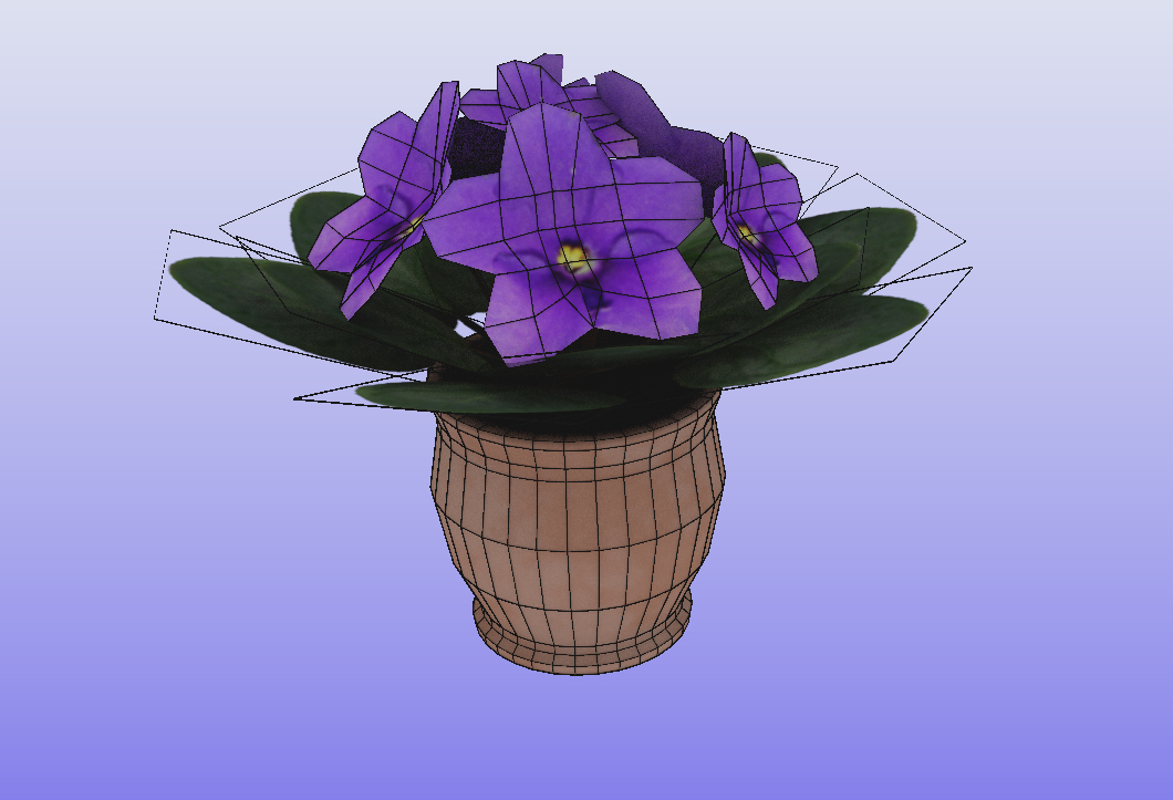 violets 3d model