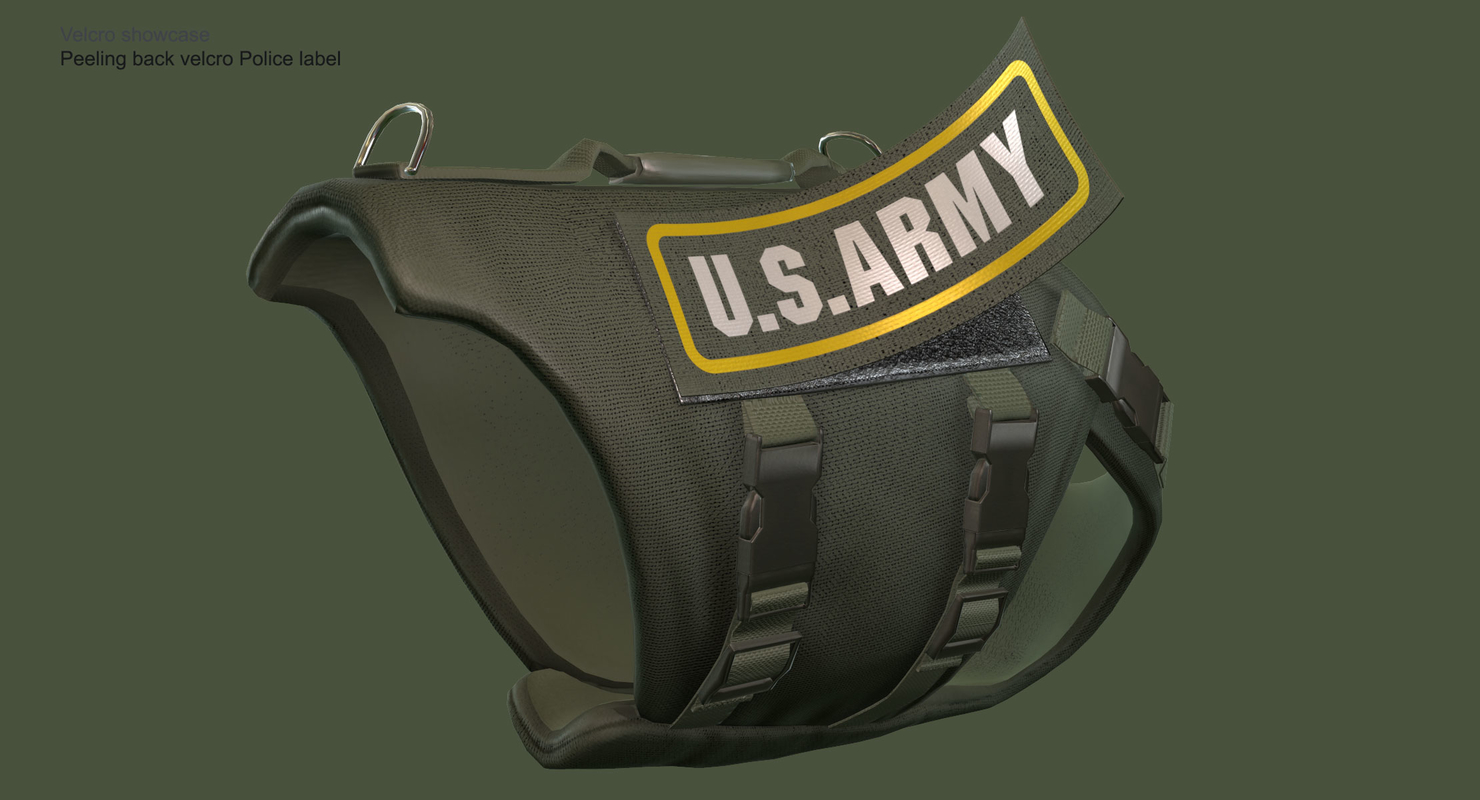 army dog body armor obj
