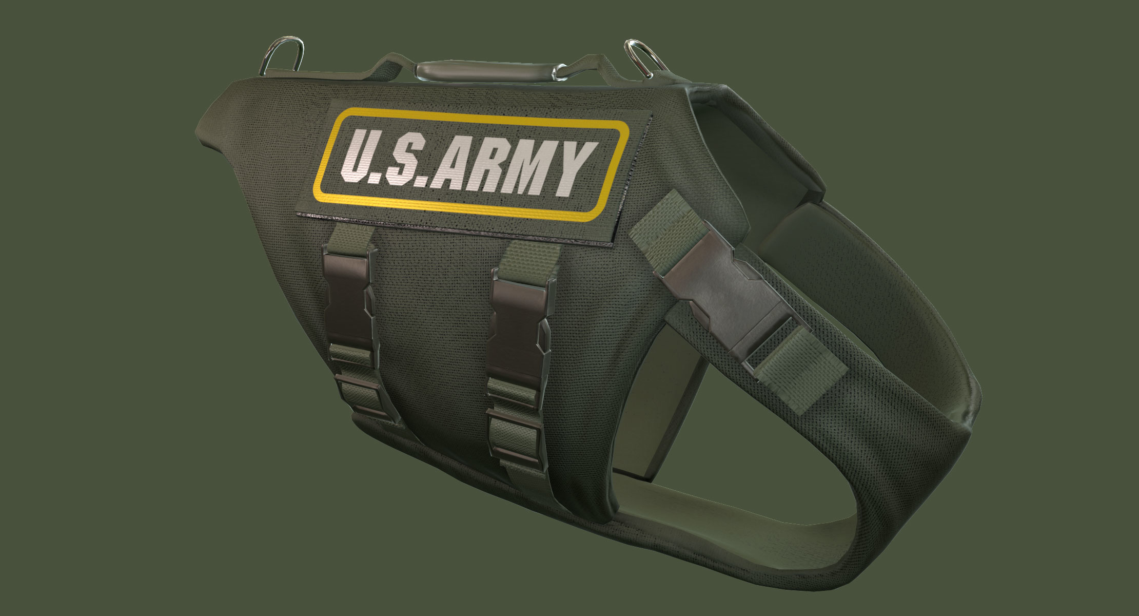 army dog body armor obj