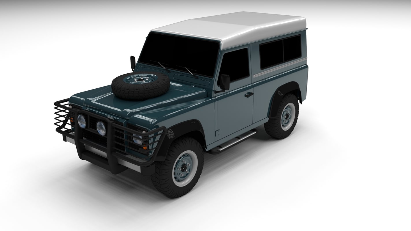 3d model land rover defender 90
