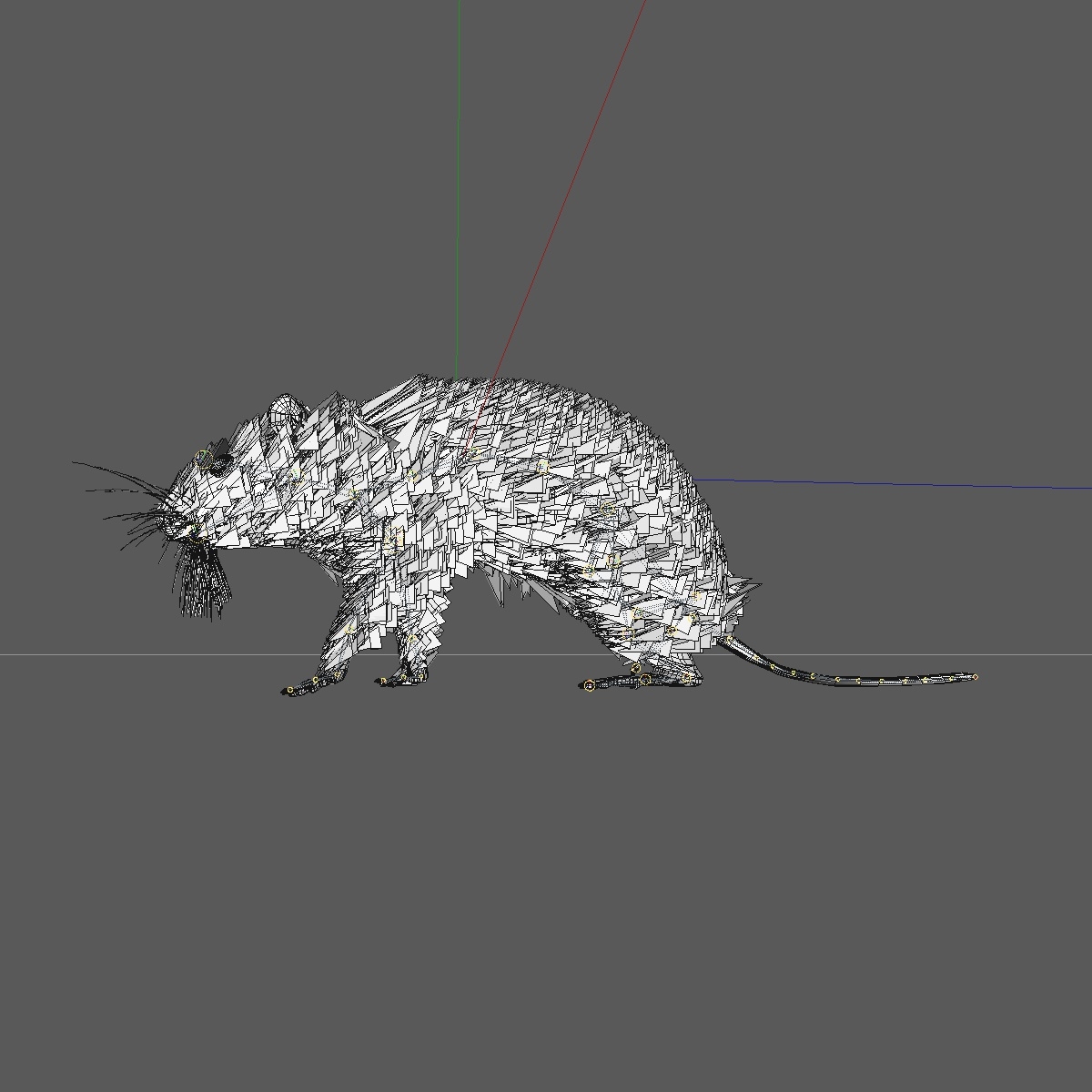 modelo 3d Animado corriendo ratón marrón - TurboSquid 946417