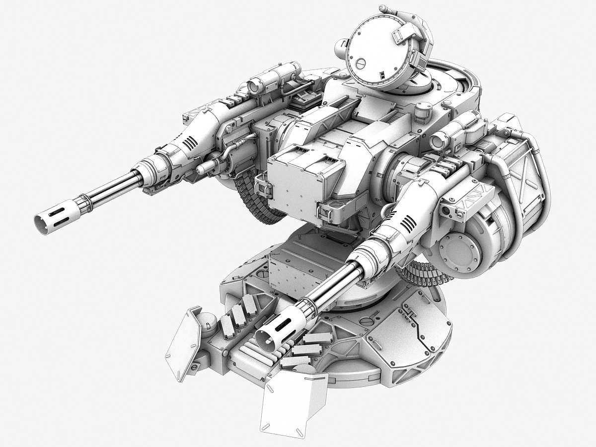 3d guns turret