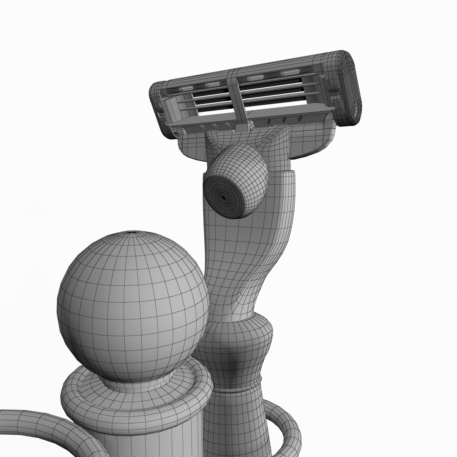 3d model razor shaving