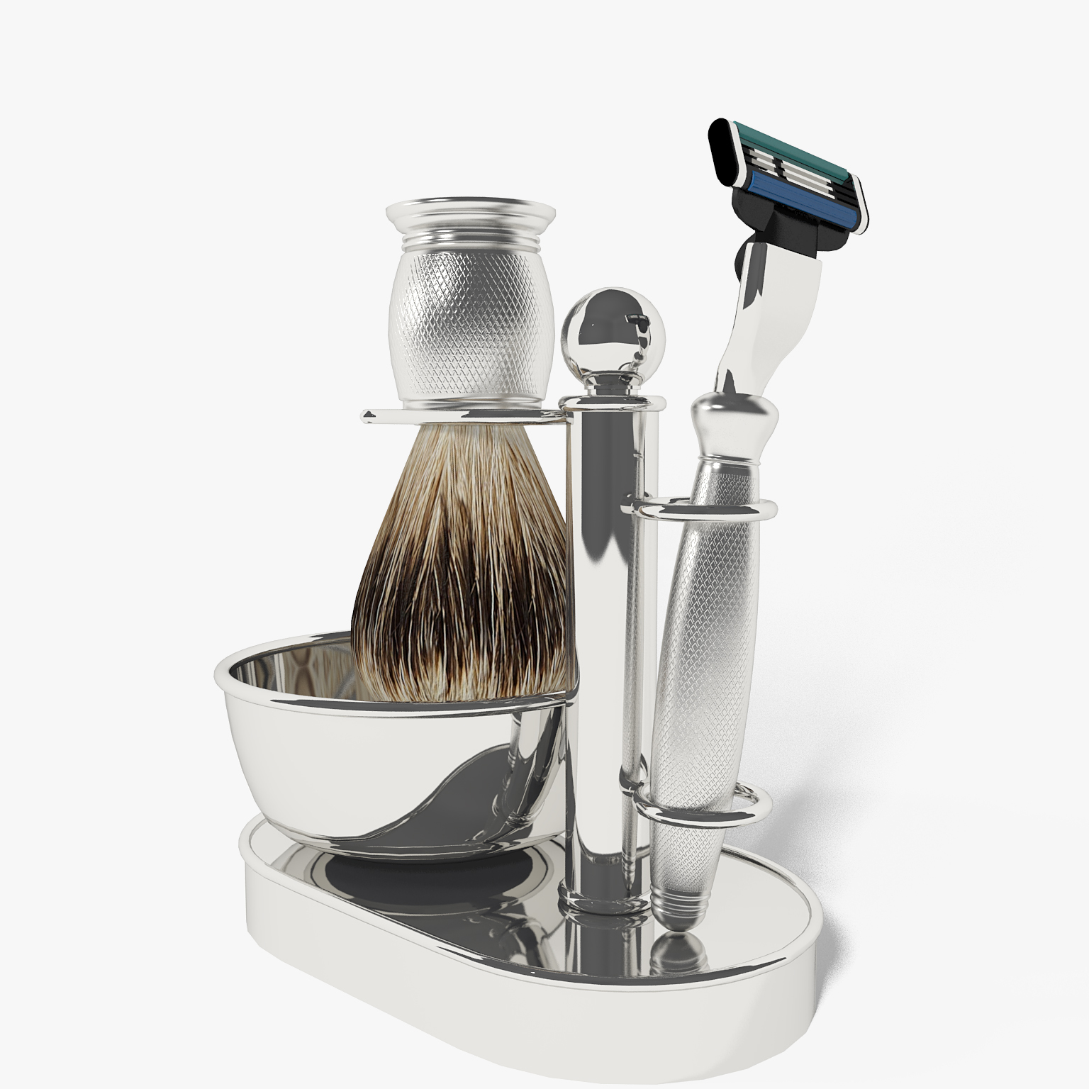 3d model razor shaving