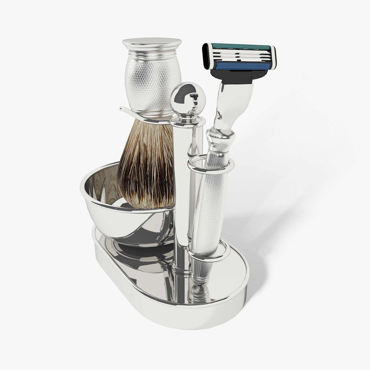 3d model razor shaving