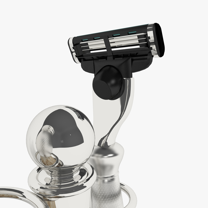 3d model razor shaving