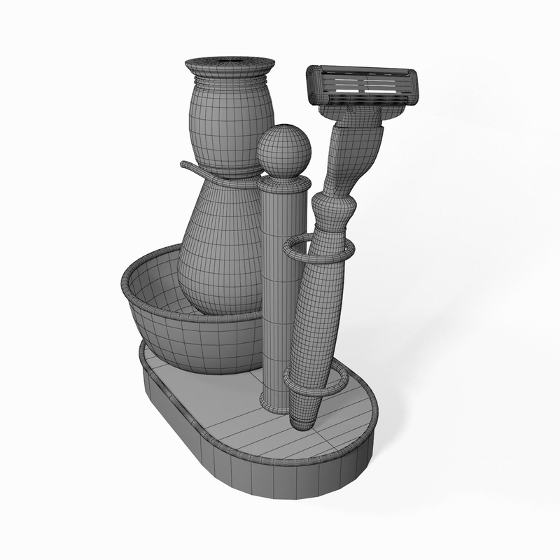 3d model razor shaving