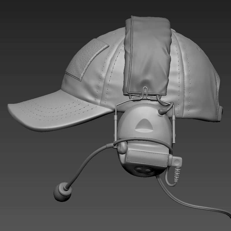 z-tactical headset shooter s cap 3ds