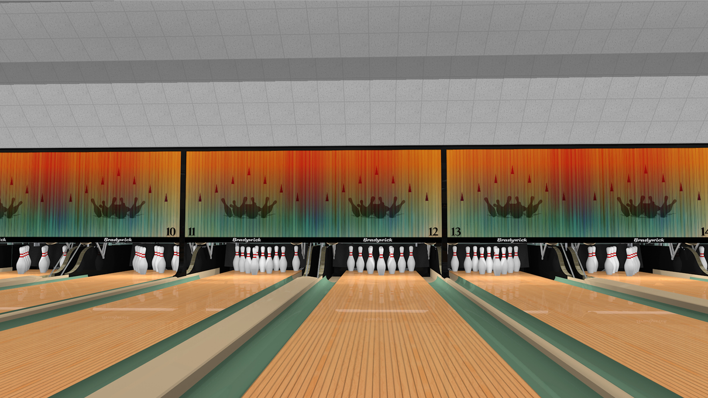 3d model pinsetters restaurant bowling alley