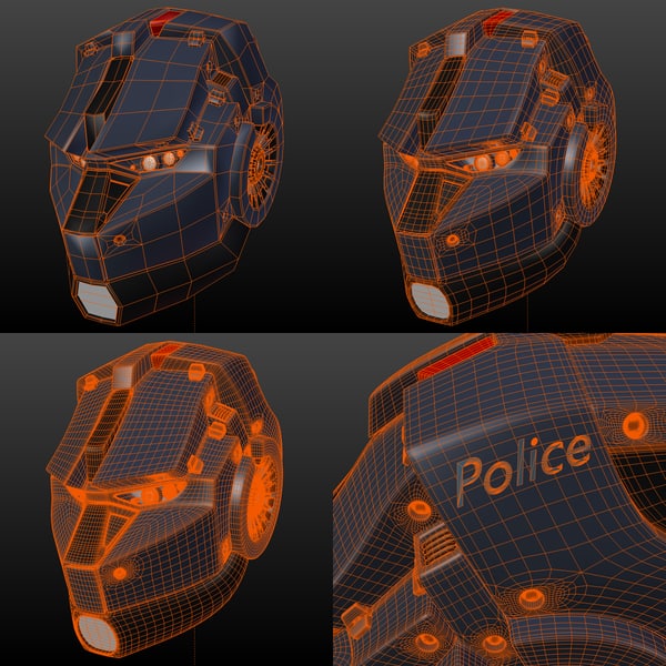 3d model blender helmet
