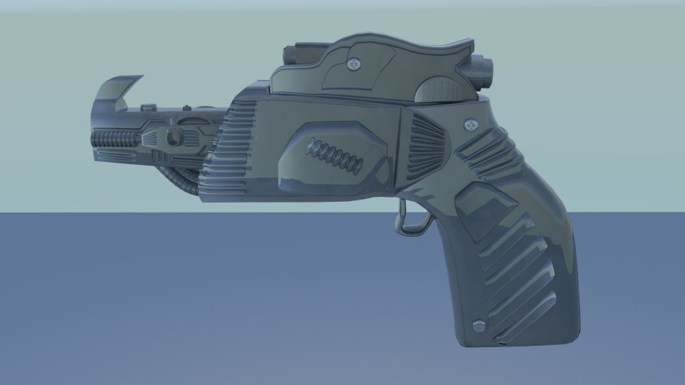 3d model space gun