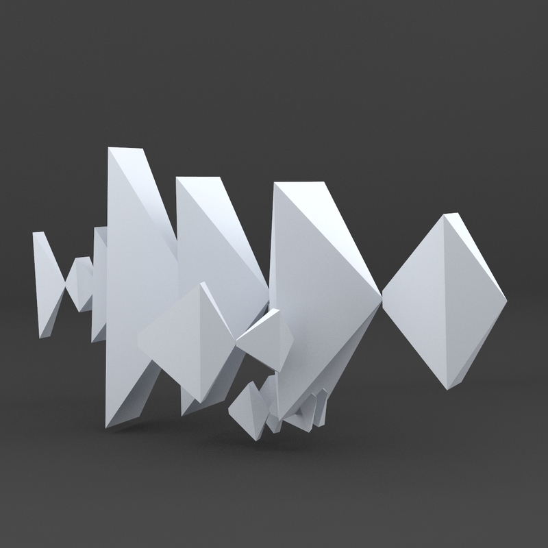 3d coral reef fishes model