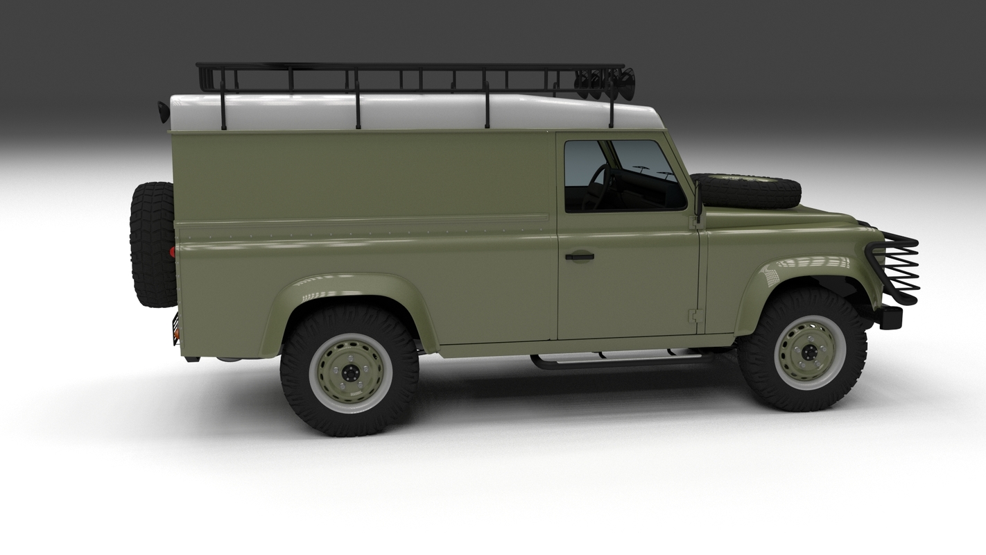 3d land rover defender 110 model