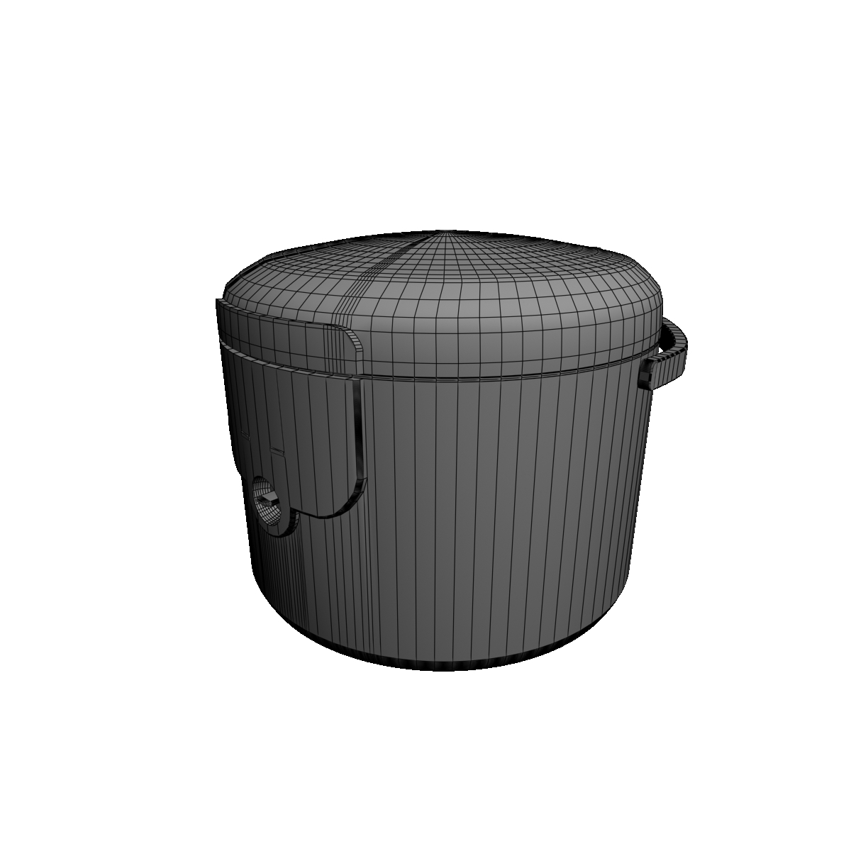 rice cooker 3d model