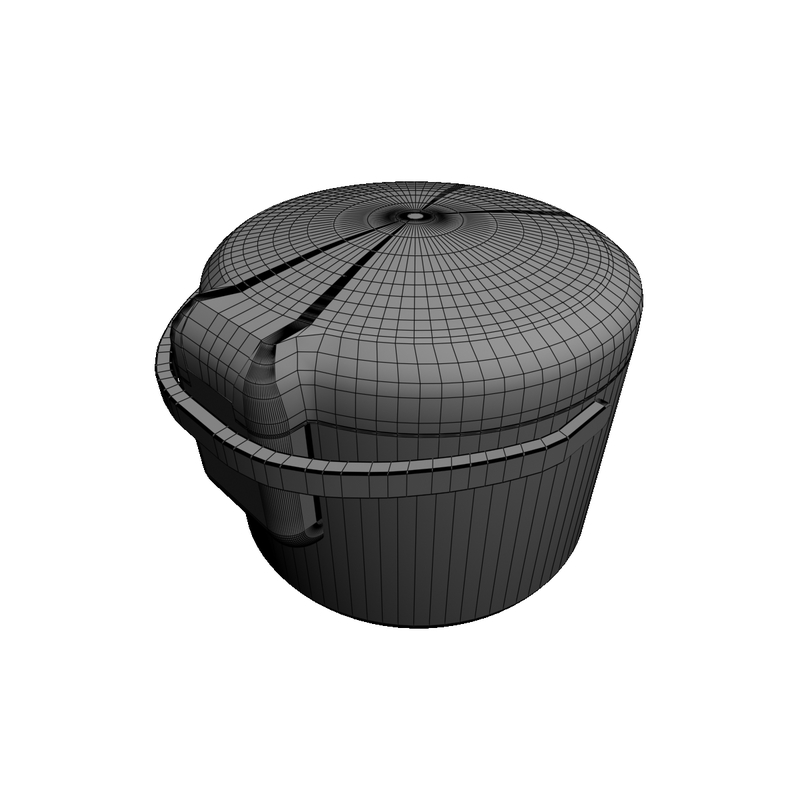 rice cooker 3d model