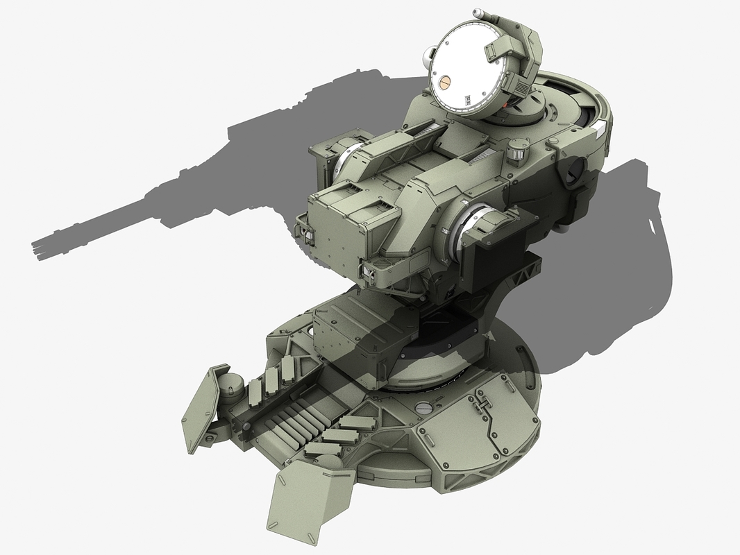 guns turret 3d max