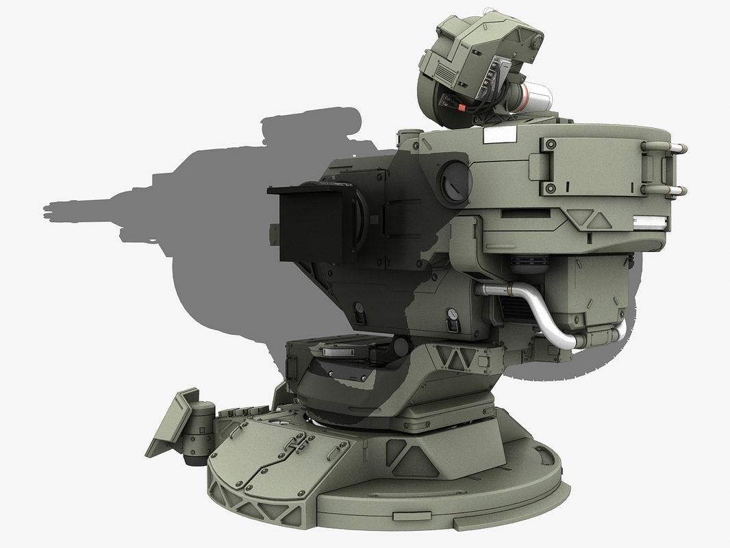 guns turret 3d max