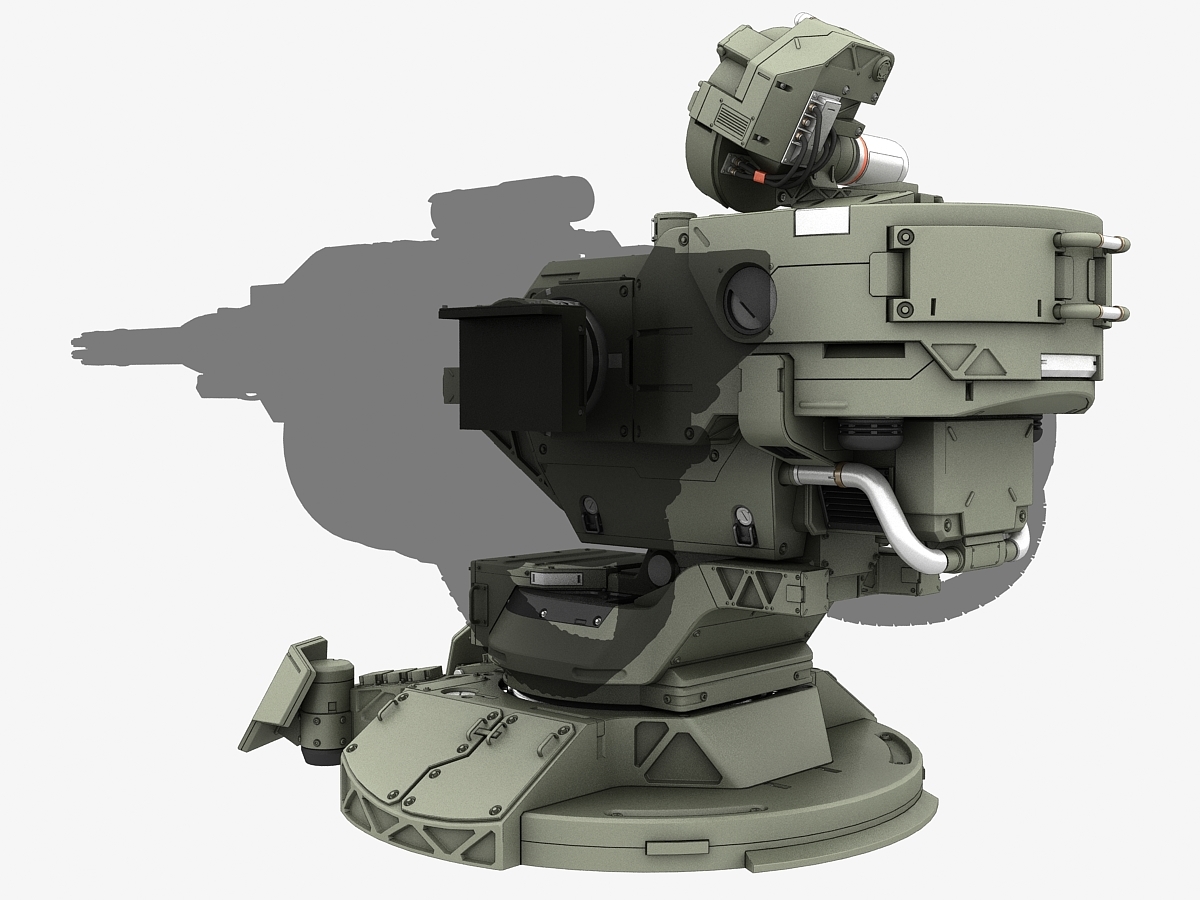 guns turret 3d max
