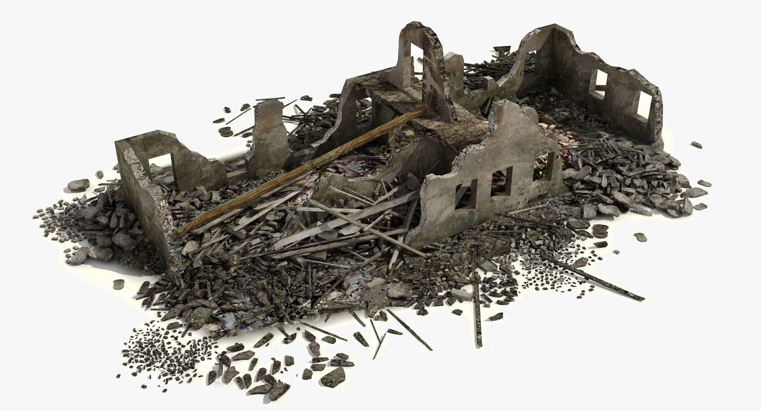 max destroyed ruined building debris