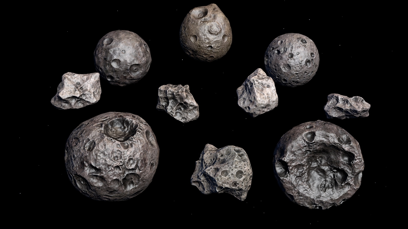 3d planet meteor model