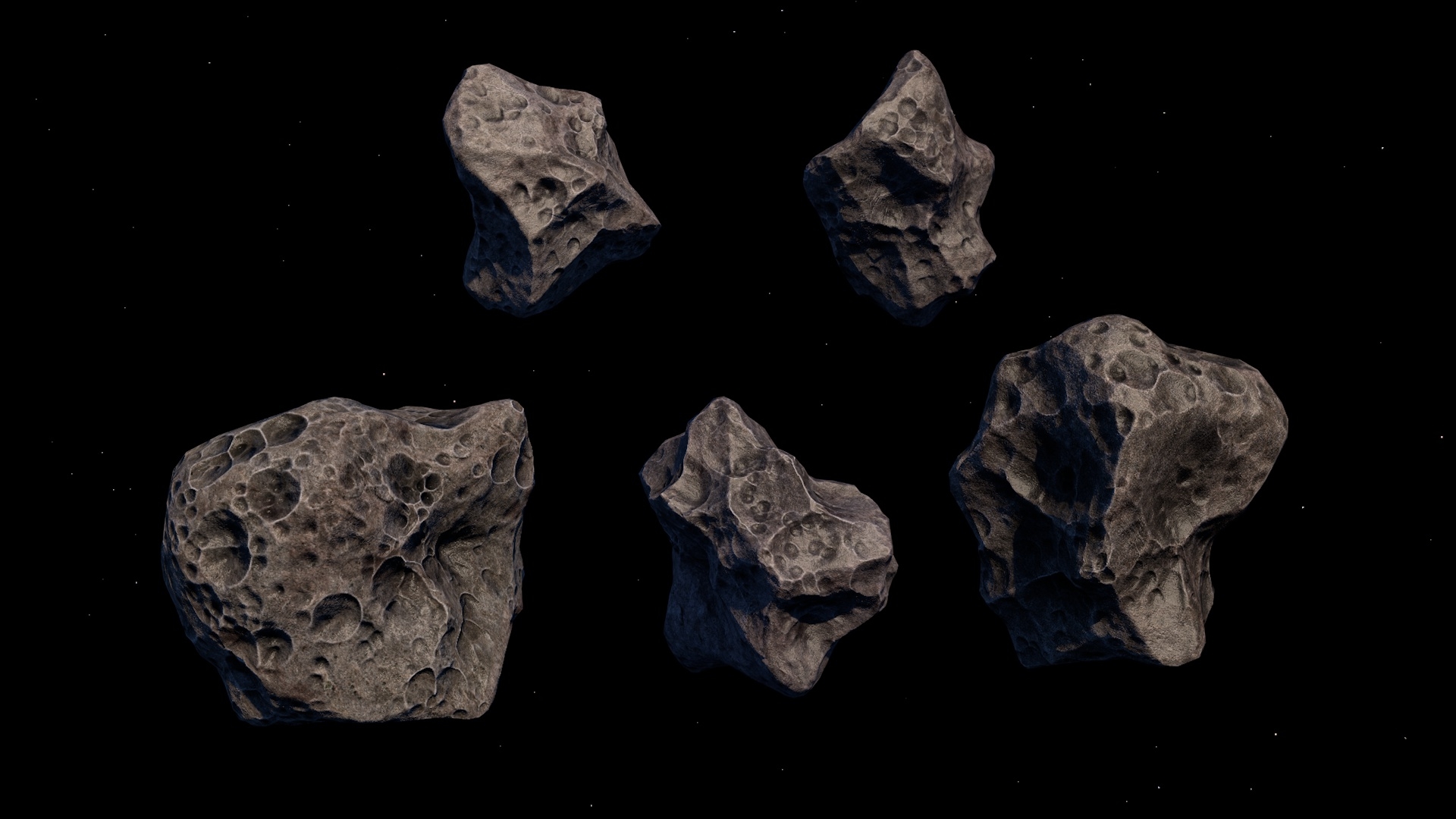 3d planet meteor model