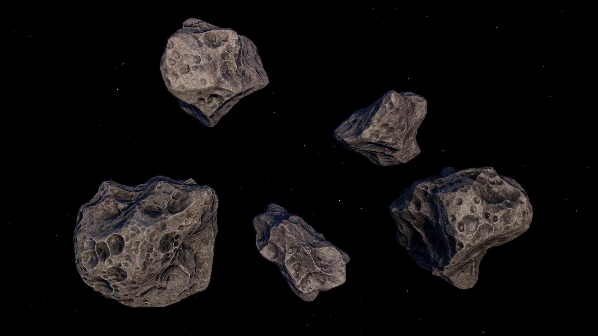 3d planet meteor model