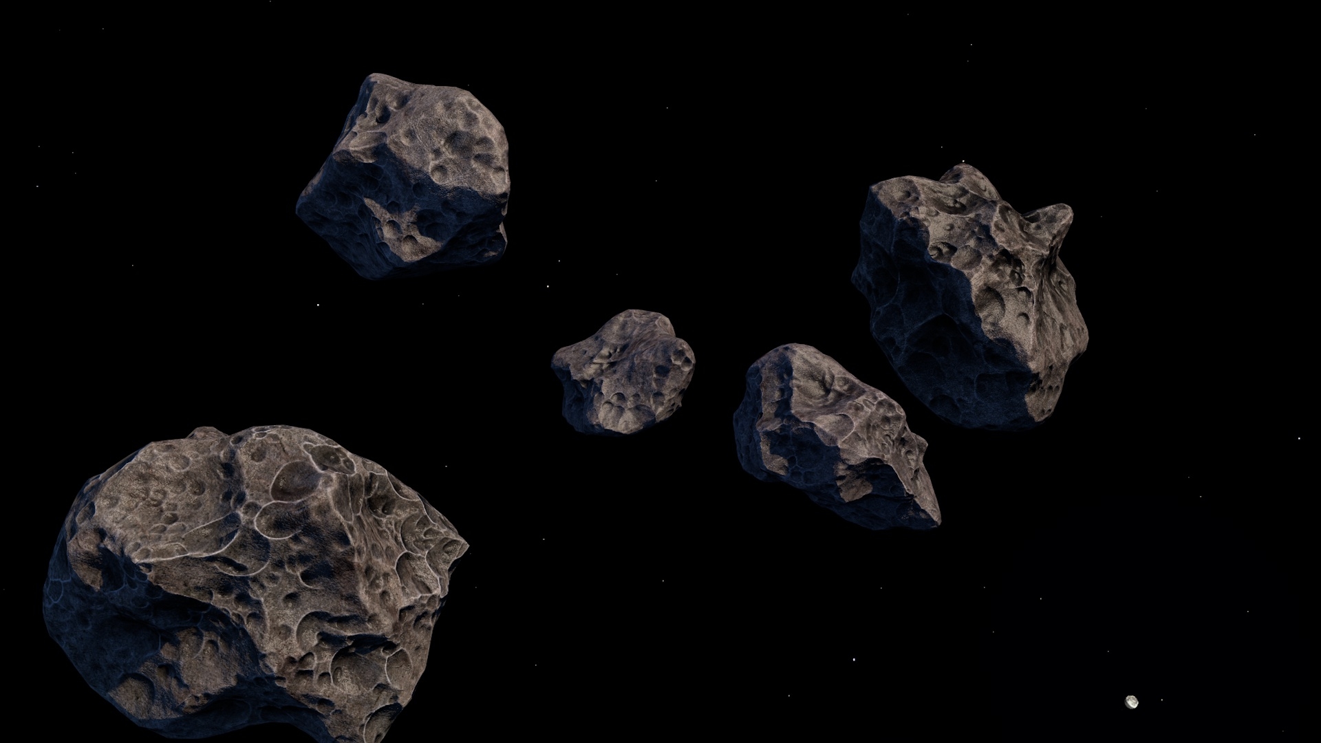 3d planet meteor model