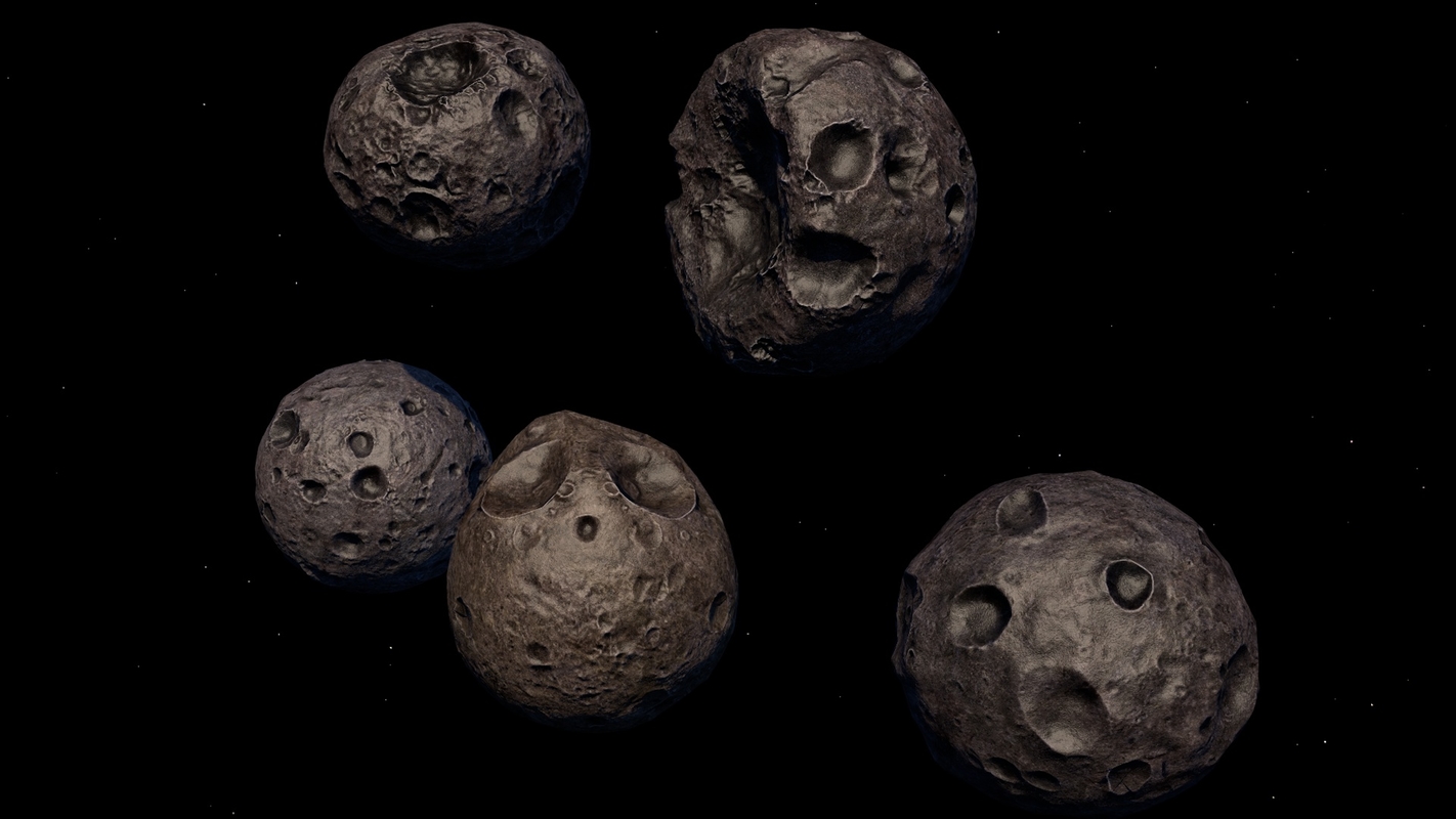 3d planet meteor model