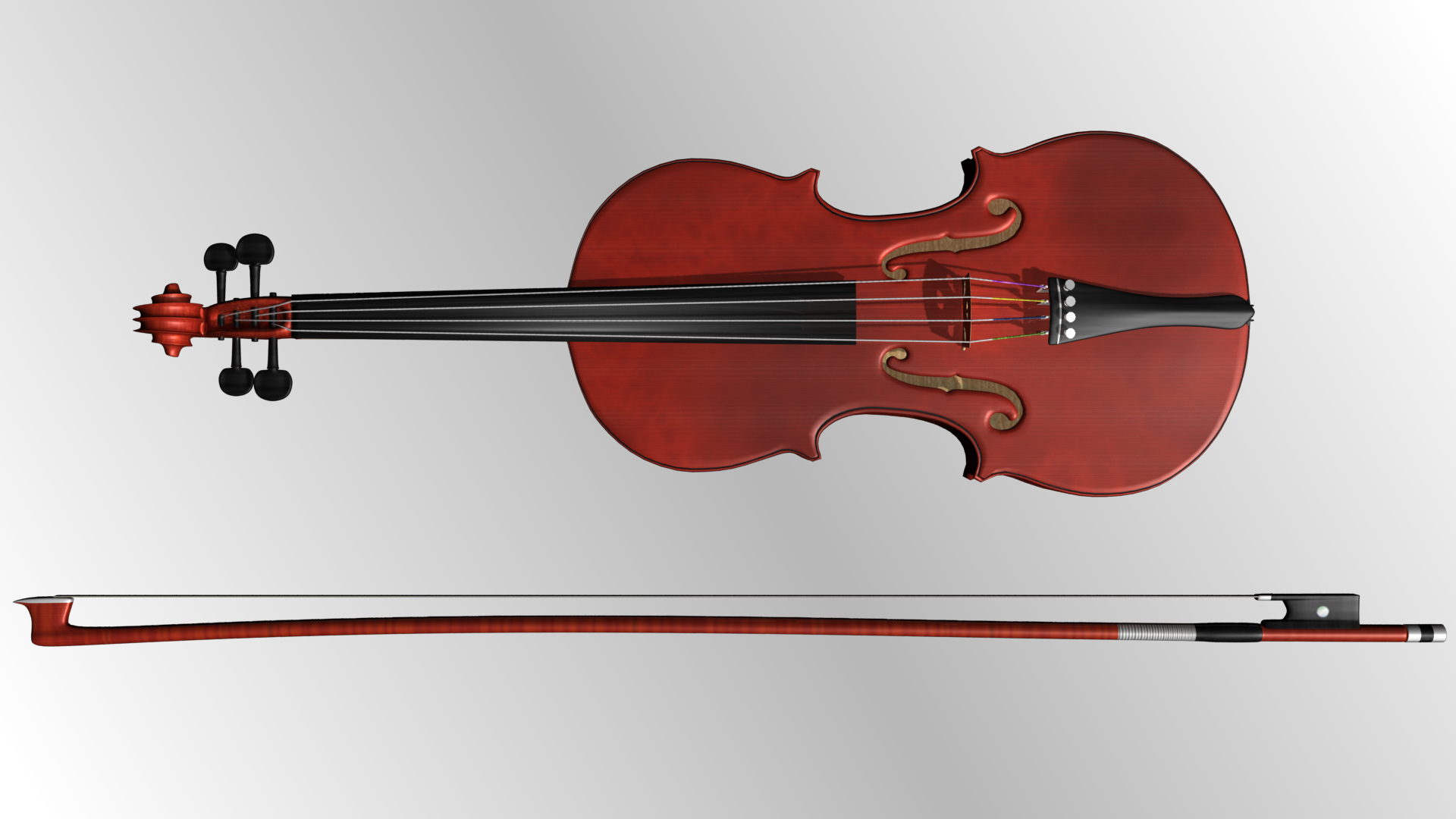 red violin bow x