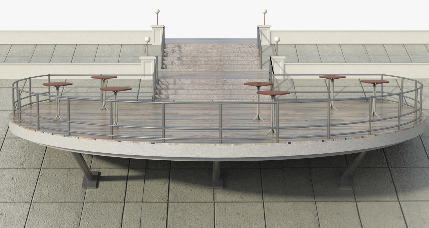 3d observation deck