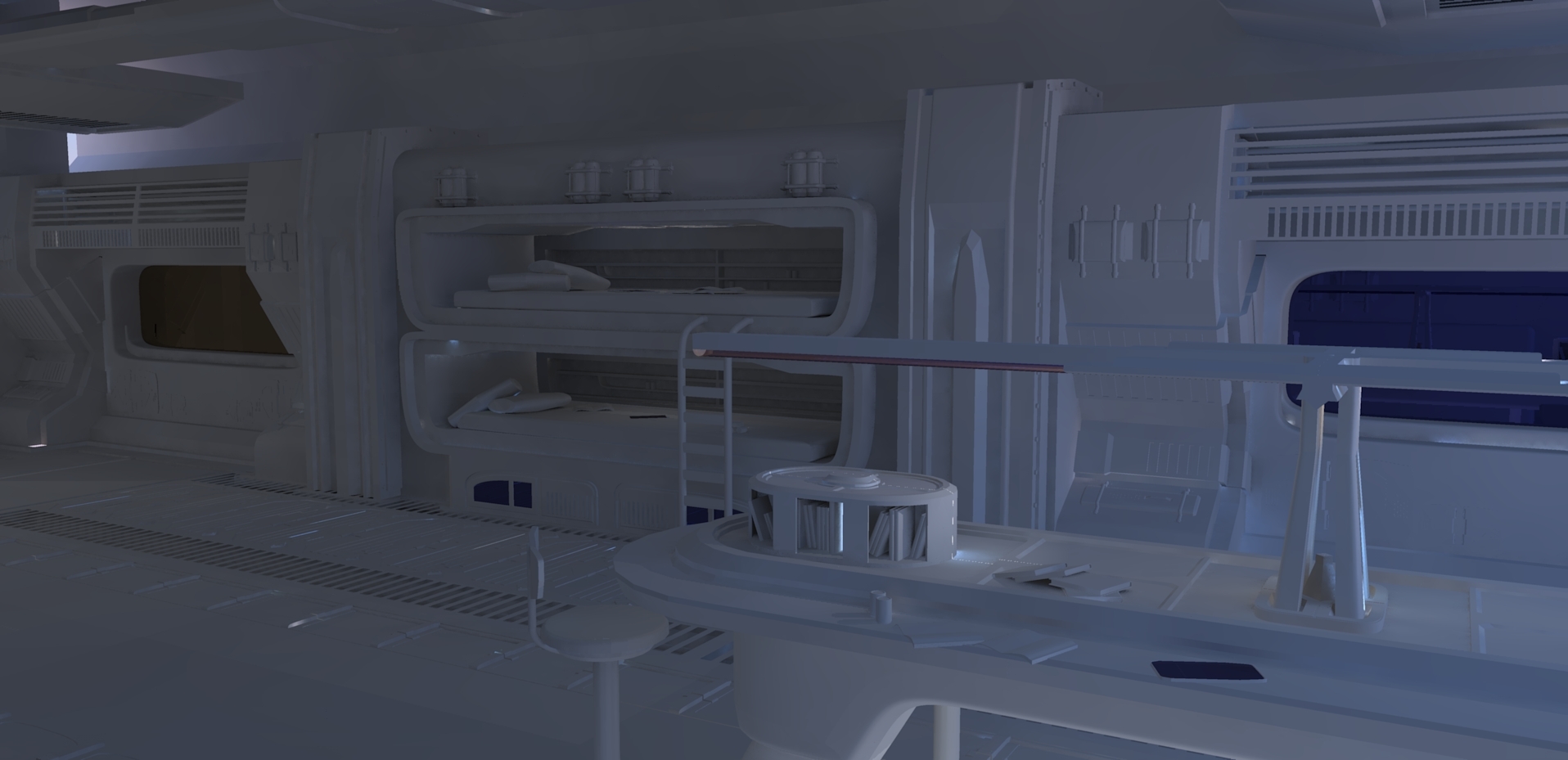 dae spaceship living quarters