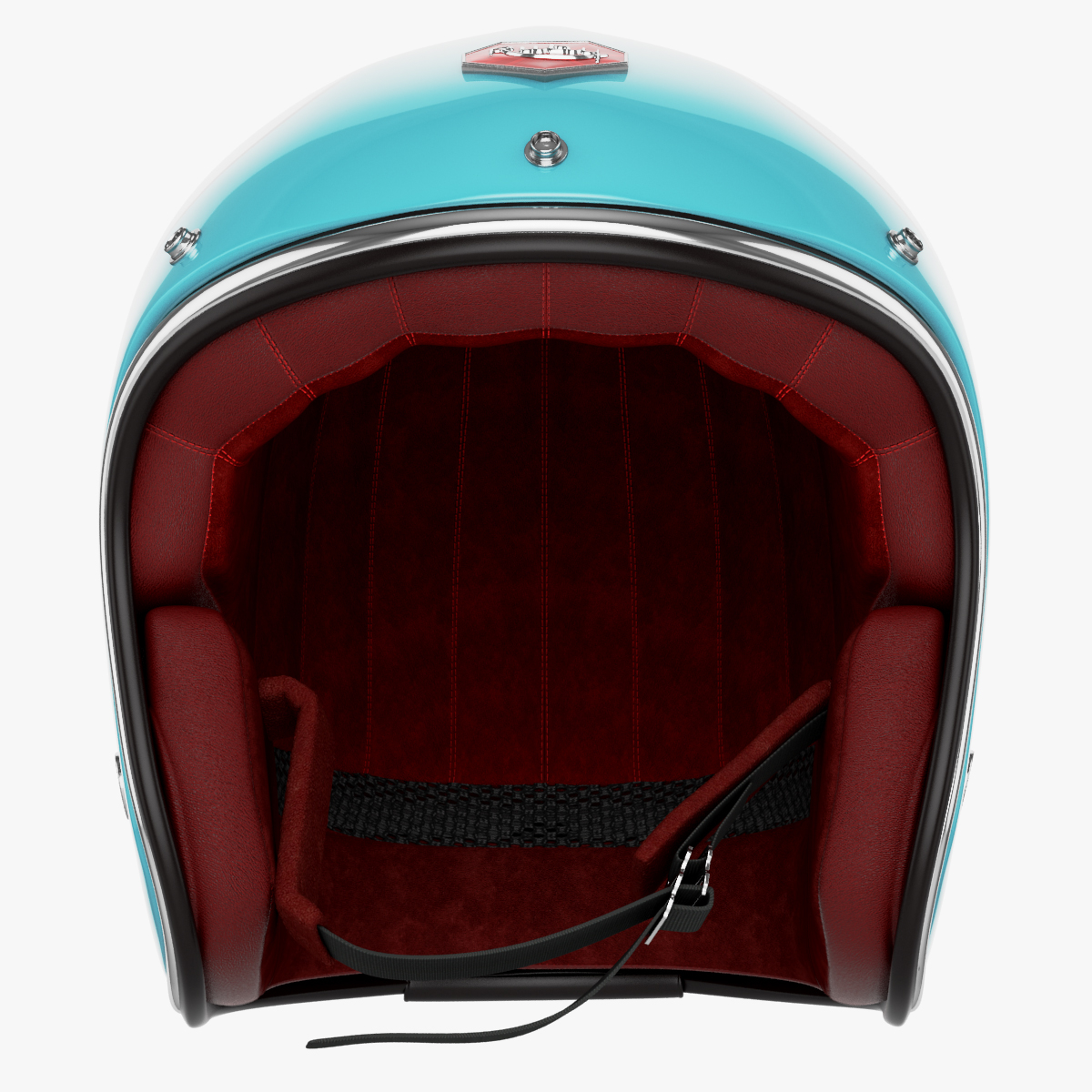 max motorcycles helmet ruby blue