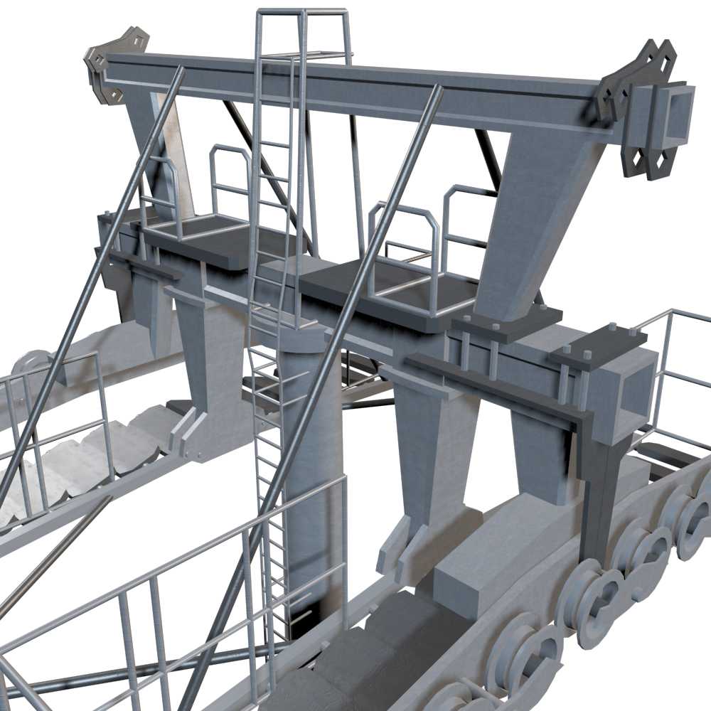 3d ropeway tower model