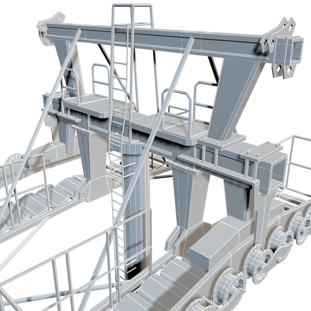 3d ropeway tower model