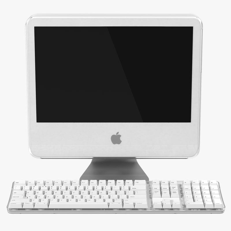 apple imac g5 desktop 3d model