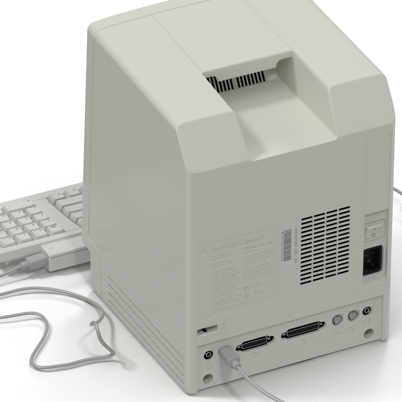 apple macintosh classic ii 3d max
