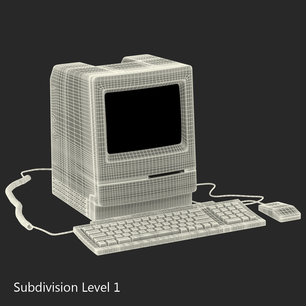 apple macintosh classic ii 3d max