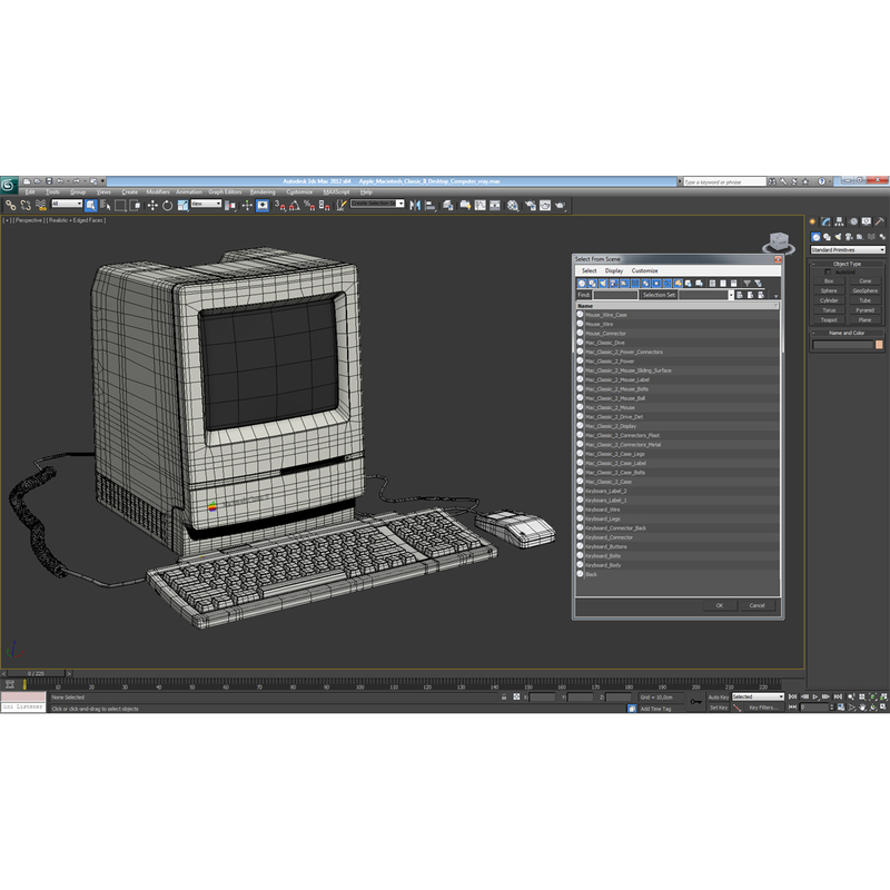 apple macintosh classic ii 3d max